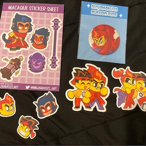 LMK MK, Mei, Red Son traffic Light Trio Matted Stickers - Etsy