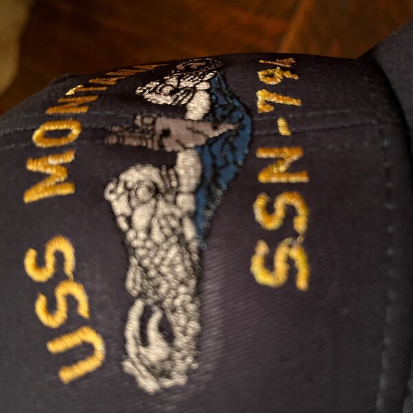 USS Tucson SSN-770 Ball Cap Embroidered Submarine Silver Dolphins US ...