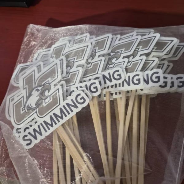 Custom College Logo Cupcake or Cake Toppers: Graduation Party Decor - Etsy