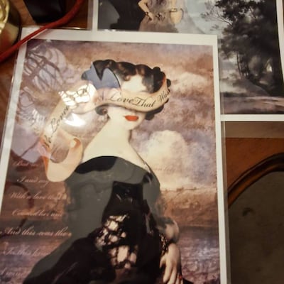 Lenore the Raven Edgar Allan Poe Print Art Surreal Home Decor Poem ...