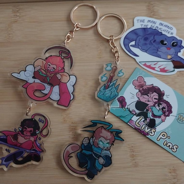 Smol Ninja Go Acrylic Keychains - Etsy