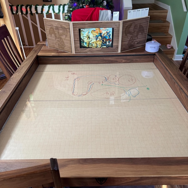Dungeon Master Screen, Game Master Screen With Digital Display, Monitor ...
