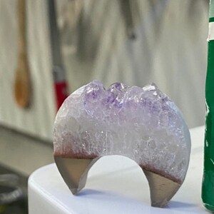 Amethyst Moon Crescent Moon Slices - Etsy