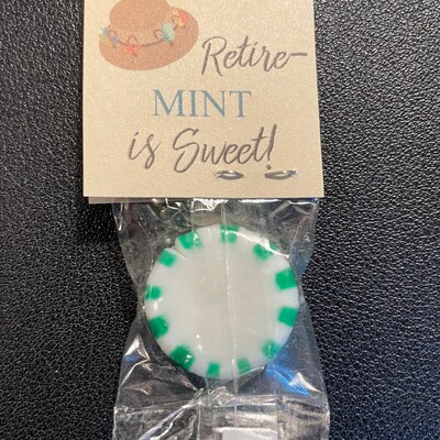 Editable Retirement Mint Favors, Retire Mint, Custom Mints, Fishing ...