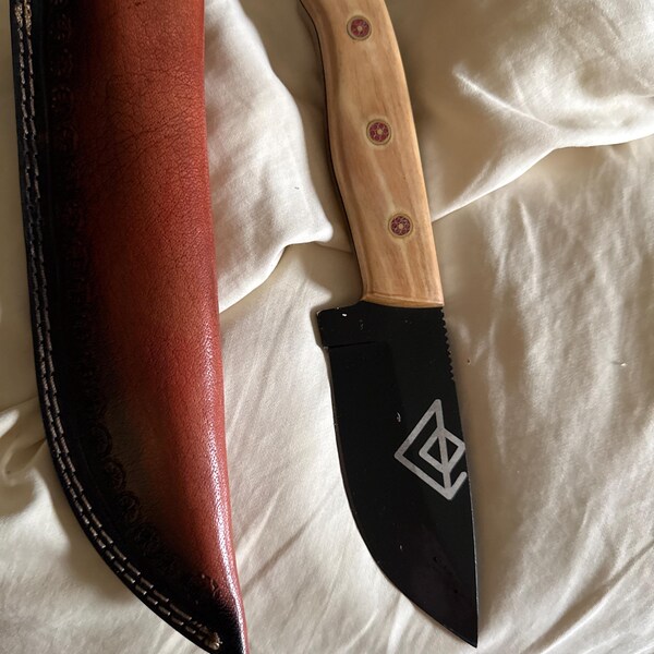 Handmade Black Leather Wrist Cuff Sheath With Hidden Blade, Leather ...