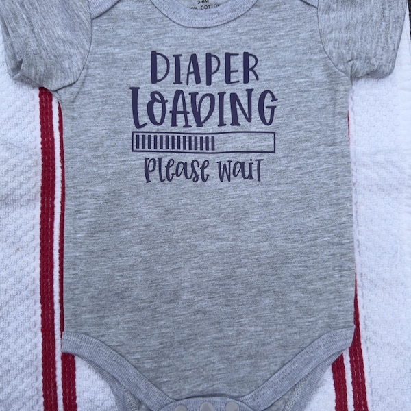 Diaper Loading Please Wait Svg, Baby Svg, Kids Svg, Baby Girl Svg, Baby ...