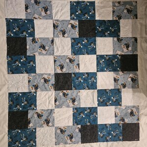 Big Block Quilt Pattern, Modern Mosaic, Big and Tall, Fat Quarter Throw ...