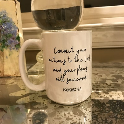 Personalized Bible Verse Travel Coffee Mug,christian Women Faith Travel ...