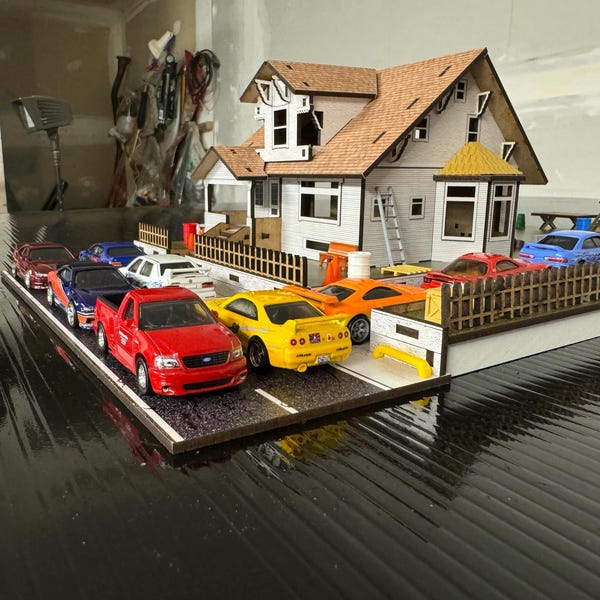 1:64 Scale Diorama for Diecast Cars - Free Customizable - Diorama ...
