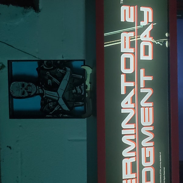 3-D Layered T800 Terminator Wooden Wall Art - Etsy