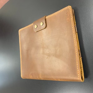 Personalized Distressed Leather Composition Notebook Cover - Etsy