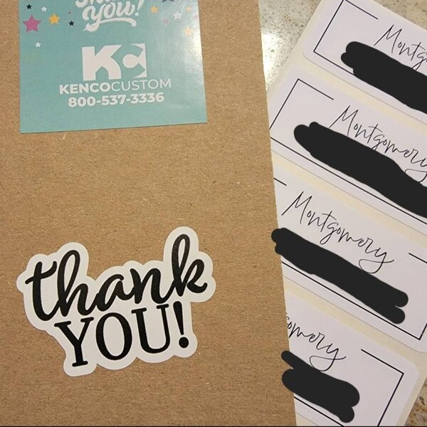 Custom Printed Photo Sticker With Personalized Text | Personalized ...