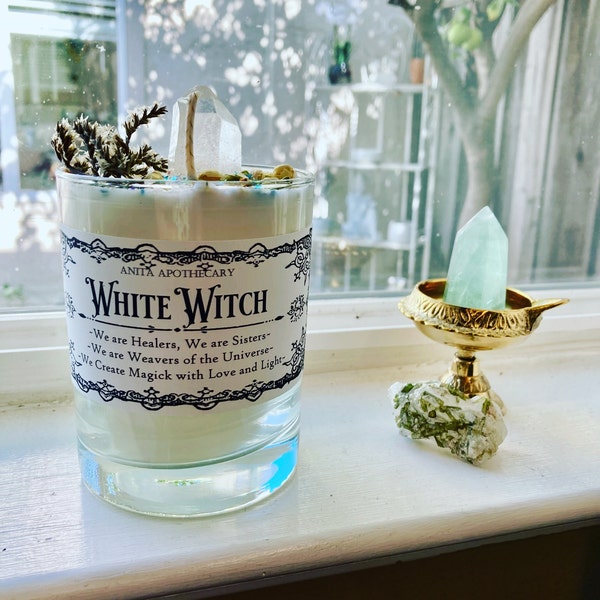 White Witch Ritual Candle~ Goddess, Anita Apothecary, Magick, Wicca ...
