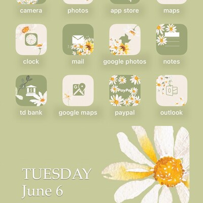 70 Cute Flowers Desktop Folder Icons Mac Windows Folders - Etsy