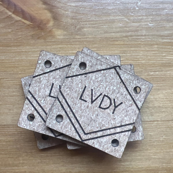 10 Laser Engraved Patches 2x2" - Made From Faux Leather - Dog Mom ...