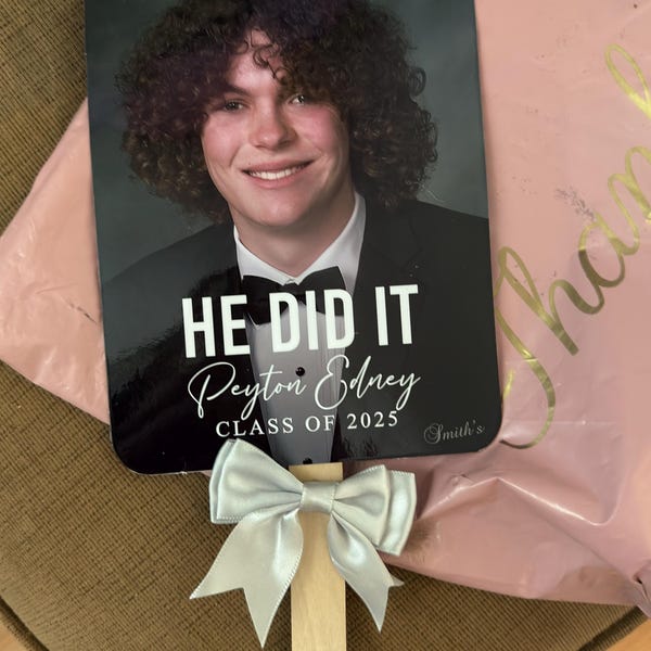 Custom Photo Graduation Celebration Fans, Class of 2025 Graduation Fans ...