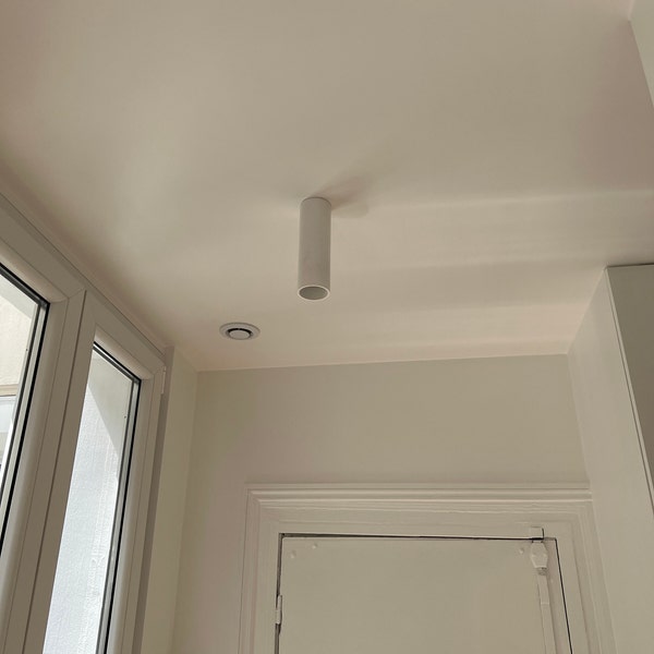 Ceiling Spotlight Minimalist Lighting Fixture Cylinder Concrete ...