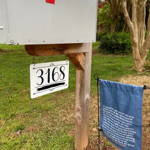 Rustic Address Sign Farmhouse Decor House Numbers Street | Etsy