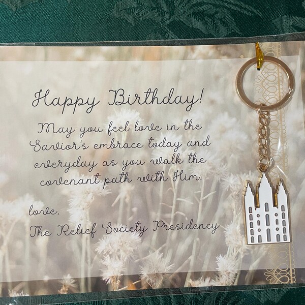 Bulk LDS Temple Enamel Keychain for Relief Society, Young Women, or ...