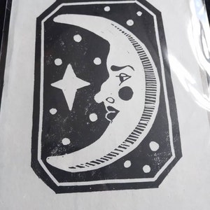 Hand of Glory Lino Print A5 - Folklore, Lino Cut, Handmade, Folk Art ...