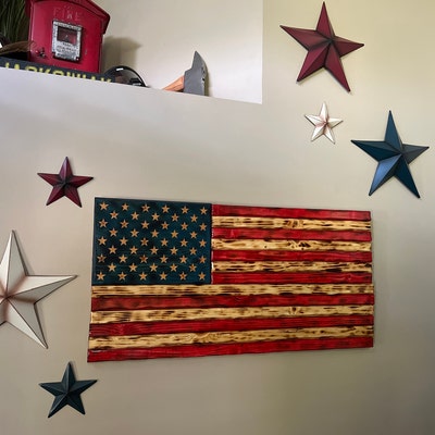 Set of 100 Rusty Barn Stars 1.5 Inch Dimensional Primitive Country ...