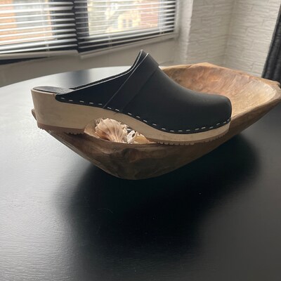 Swedish Clogs Sweden Elsa Classic Black Leather by Lotta From Stockholm ...