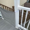 Cloth Gate Stair Barrier With Buckles / Fabric Dog Gate, Fabric Panel ...