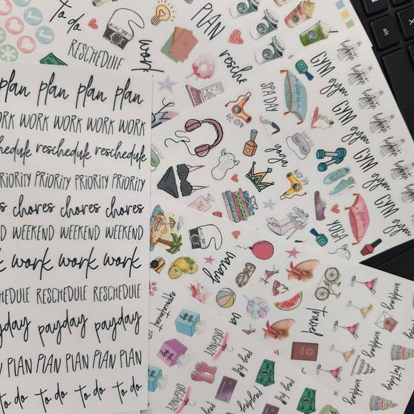 Variety Sticker Pack | Cute Sticker Pack, Mini Clear Stickers, Variety ...