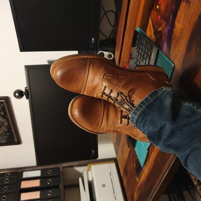 Handmade Boots Men Mens Leather Boots Mens Boots Man Lace-up Ankle ...