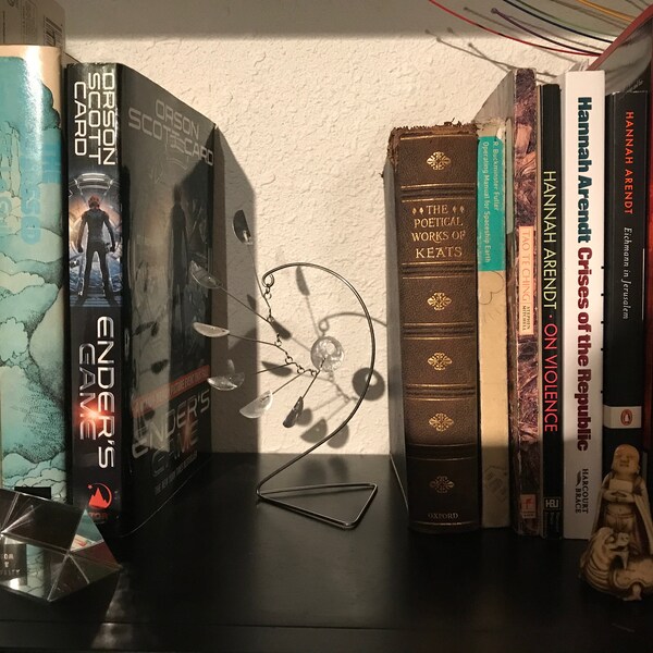 Stabile Mobile Art Table Top Home Decor Driftwood Shells Copper ...