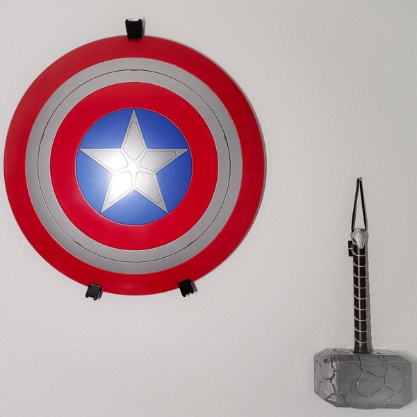 Captain America Shield Wall Mount / Super Hero Shield Display - Etsy