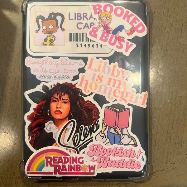 Daira Library Card Sticker, Boho Daira Library Card Sticker, Floral ...