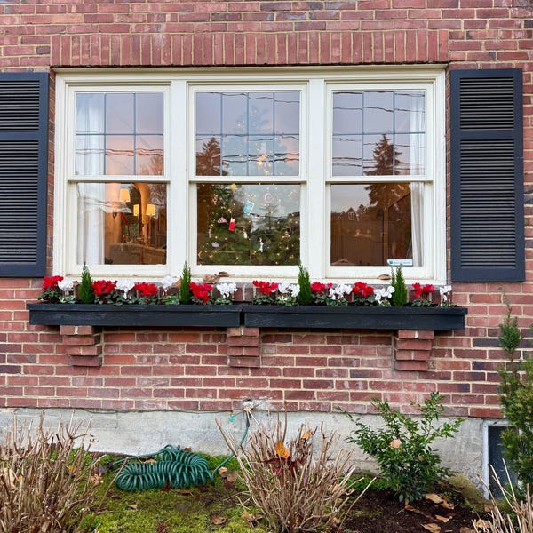 Cottage Style Cedar Window Box Planter for Flowers & Herbs ...