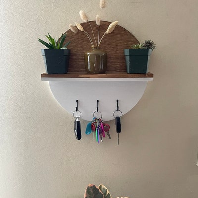 Key Hooks & Shelf, Key Holder, Key Organizer, Entryway Shelf - Etsy