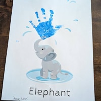 A-Z ABC Alphabet Handprint Craft Art Phonic Book / Baby Toddler Child ...