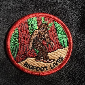 Bigfoot Patch Sasquatch, Forest, Bigfoot Lives 2.5 iron On - Etsy
