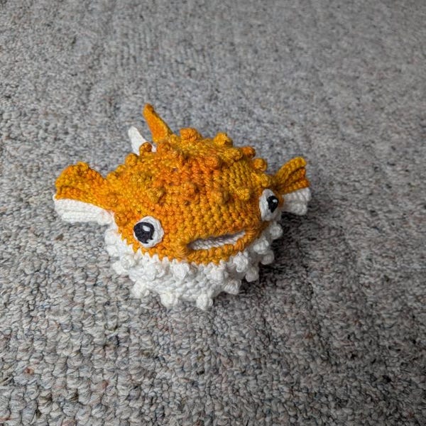 Pufferfish Crochet Pattern PDF, Amigurumi Fish Toy Tutorial, Sea Animal ...