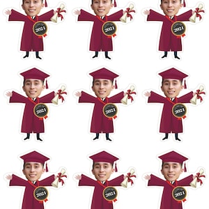 Graduation Cupcake Toppers With Photo, Class of 2024 Cupcake Toppers ...