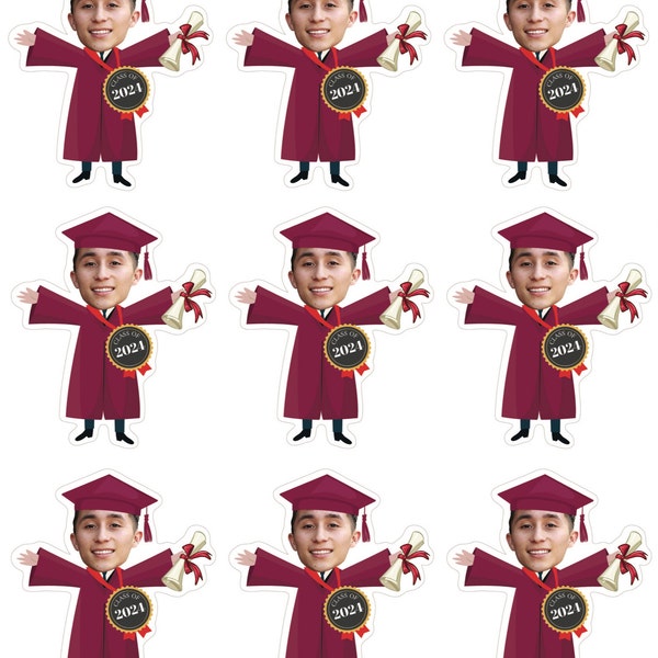 Graduation Cupcake Toppers With Photo, Class of 2025 Cupcake Toppers ...