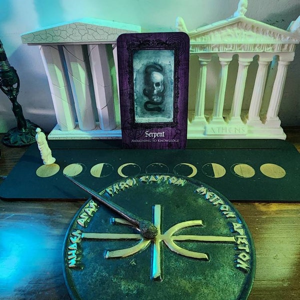 Baphomet Spirit Board & Planchette Set // Satanic Talking Board ...