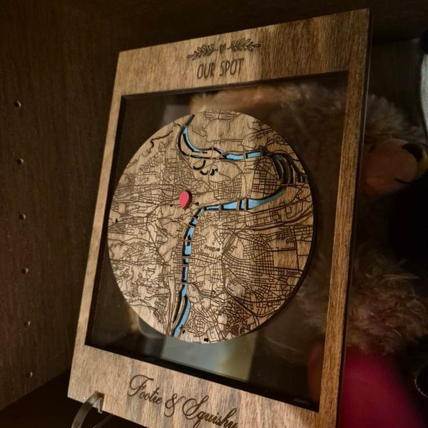 Custom Wood Map Coasters, Personalized Engraved Wood Coasters ...