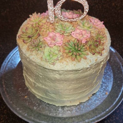 40 Birthday or Anniversary Cake Topper ROSE GOLD Number 40 Cake ...