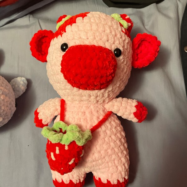 Duke the Cow Stuffie, Crochet Cow Plush, Cow Stuffed Animal, Chubby Cow ...