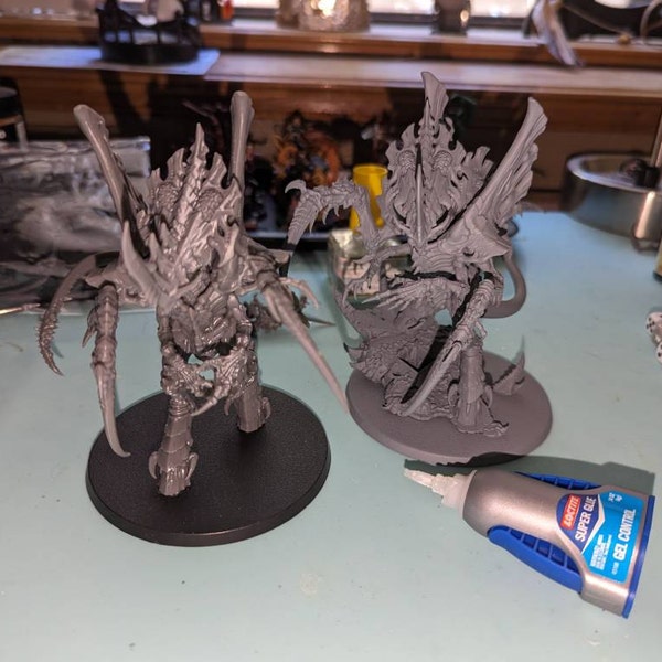 Painted Tyranid Flying Tyrant Leviathan Space Bug Overlord 3d Printed ...