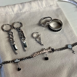 Ateez-themed Jewelry Ateez Merch Kpop Ring Kpop Earrings - Etsy