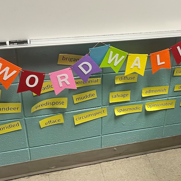 Word Wall, Word Wall Banner, Classroom Banner, Teacher Banner, Word ...
