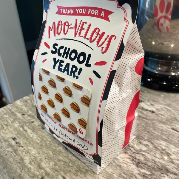 PRINTABLE Teacher Thank You Card - Chicken Chick Gift Card Holder for ...