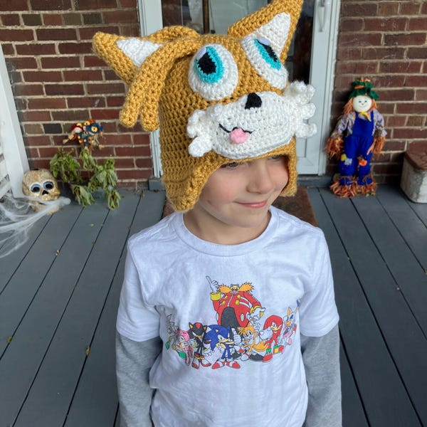 Pattern for Crochet Sonic the Hedgehog Inspired Character Hat PDF ...