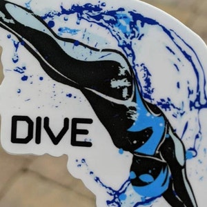 Choice of TWO Vinyl swim Sticker swim gift swim team gift | Etsy