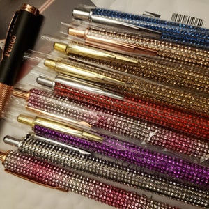 Colored Diamond Top Pen With Crystals. - Etsy